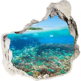 Wallmuralia Nálepka fototapeta 3D výhled Korálový útes 75x75 cm