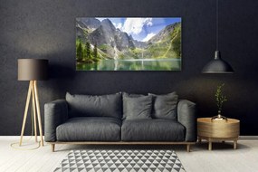 akrylový obraz Hora Jezero Krajina 120x60 cm