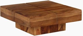 Konferenční stolek 80 x 80 x 30 cm masivní akáciové dřevo 246250