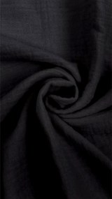 Mušelínový župan Dacca Black 12 24 9999 unisex - M