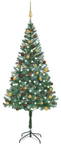 Umělý vánoční stromek s LED a sadou koulí a šiškami 180 cm,  3077528 HangarStore.cz