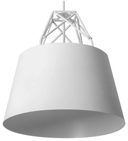 Toolight Kovová závěsná stropní lampa bílá APP423-1CP