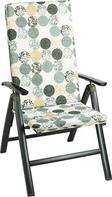 Bellatex Sedák na zahradní židli Šedá,Bílá 47x115 cm
