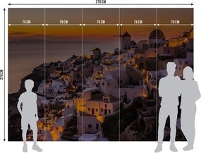Fototapeta na míru Výhled na Santorini | Vliesová fototapeta na zed' | DFTNXXL3018