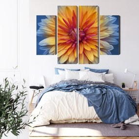 Vícedílný obraz Chryzantéma Květina Zblízka 3D Nedostatek Nedostatek Přírodní plátno 160x120