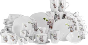 XXXLutz KOMBINOVANÁ SOUPRAVA Square Orchidee 62dílné Creatable - Online Only nádobí - 007768052003