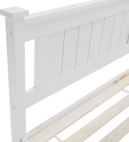 Postel s roštem 180x200, borovicové dřevo / bílá, LUCAS NEW Kondela 0000230731