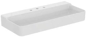 Ideal Standard Conca Ceram - Umyvadlo 1000x450 mm, bez přepadu, 3 otvory pro baterii, bílá T380101