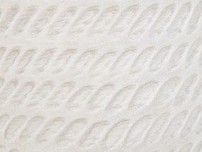 Závěsný květináč ⌀ 20 cm krémově bílý LIVADIA Beliani