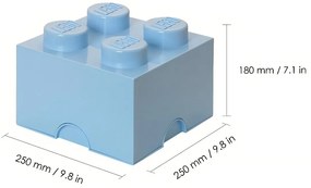 Lego® Světle modrý úložný box LEGO® Smart 25 x 25 cm
