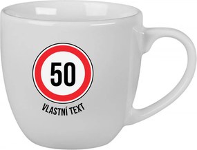 Personalizovaný keramický hrníček 400 ml - narozeninová dopravní značka