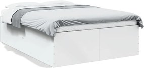 Rám postele bílý 120 x 200 cm kompozitní dřevo 3280930