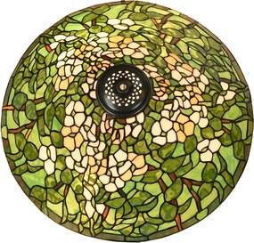 Závěsné zelené svítidlo Tiffany Tremblay - Ø 50x135 cm