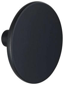Matně černý nástěnný háček Wenko Melle, ⌀ 8 cm