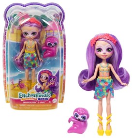 Enchantimals sunshine beach panenka sabindra sloth a tang, mattel hrx82