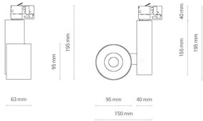 Svítidlo Nowodvorski 8754 CTLS NEA LED BLACK 20W, 4000K