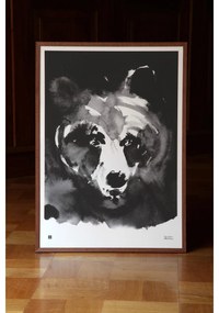 Plakát Mysterious Bear velký 50x70 cm Teemu Järvi Illustrations