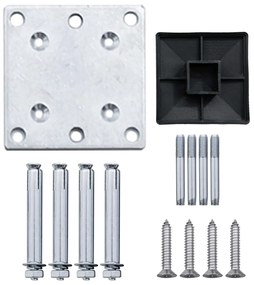 vidaXL Marketos Zahradní plot dřevoplast 175 x 186 cm šedý