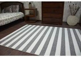 koberec SKETCH F758 Pásy šedá/bílá velikost 180x270 cm | krásné koberce cz