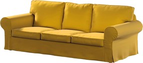 Potah na pohovku IKEA Ektorp 3-místná, nerozkládací barva žlutá látka sametová