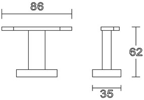 Aqualine, APOLLO dvojitý háček, chrom, 1416-23