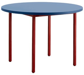 HAY Jídelní stůl Two-Colour Ø105, Red / Blue