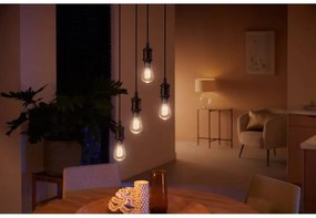 Chytrá LED žárovka Philips Hue Bluetooth / filament ST64 / 7 W / E27 / White Ambiance / teplá i studená bílá