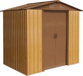 Zahradní domek BestBerg ZDB-2D / 2,5 m² / 194 x 131 x 184 cm / dekor dřevo/hnědá