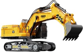 LEAN Toys Pásové rypadlo na sestavení DIY s dálkovým ovládáním RC, 133 dílů