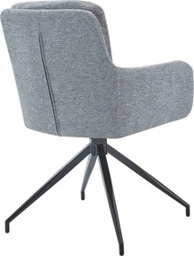 Jídelní židle Pickett látka – šedá