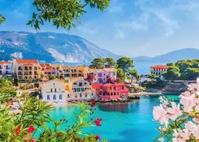 ALIPSON Puzzle Barevná vesnice Assos, Řecko / 500 dílků