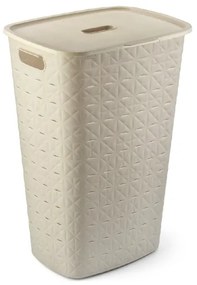 Koš na špinavé prádlo LAUNDRY HAMPER 56L, béžový