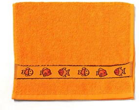 Dadka Dětský froté ručník KIDS, oranžový, 30x50cm