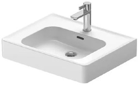 Duravit Soleil by Starck - Umyvadlo nábytkové 600x480 mm, s přepadem, otvor pro baterii, WonderGliss, bílá 23776000001