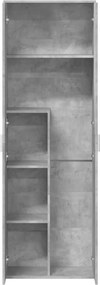 Skříň highboard betonově šedá 60 x 35 x 180 cm kompozitní dřevo 3276668