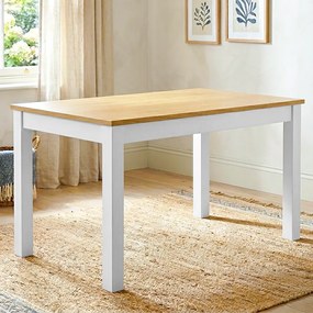 Jídelní stůl CASA MIA VARIANT | 120x80 cm | ROZKLÁDACÍ | bílá/dub hickory | TOP kvalita | VÝROBA ČR
