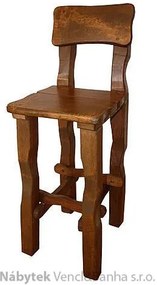 zahradní dřevěná barová jídelní židle z masivního dřeva euromeb 5