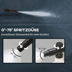5dílný vysokotlaký čistič s válci 1800W