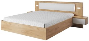 Moderní manželská postel s nočními stolky Xelo Zvolte možnost matrace: Bez matrace