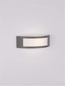 NV 9020933 Venkovní nástěnné svítidlo ZENITH tmavě šedý hliník akrylový difuzor proti oslnění E27 1x12W 220-240V bez žárovky IP44 - NOVA LUCE