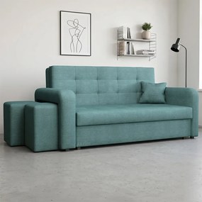 Pohovka VIVA III HOME + 2x taburet v ceně | 178 cm | LEVÁ | rozkládací + úložný prostor | VÝBĚR TKANIN