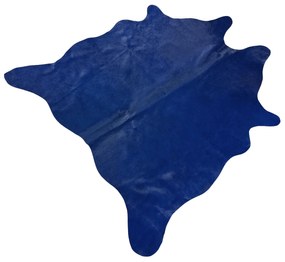 Dekorační hovězí kůže 1,5 m2 modrá
