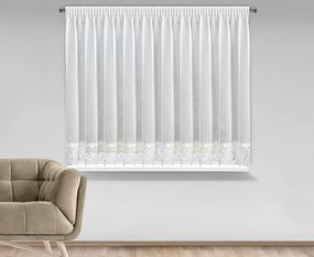 ZÁCLONA NA PÁSCE ARTEMIDA 350X155 CM BÍLÁ