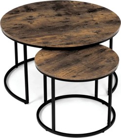 Konferenční stolek 80x80x45cm AF-3002 OLW, mdf, old wood