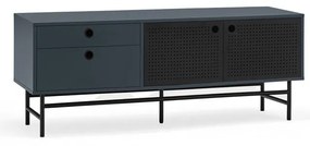 Tmavě modrý TV stolek 140x52 cm Punto - Teulat