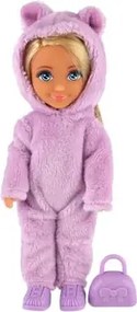 TEDDIES Panenka Ankiki v overalu s kabelkou / Plast / 14 cm / od 3 let