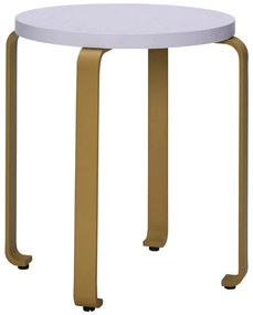 OnaDnes -20% Fialová dřevěná stolička Hübsch Smile 46,5 cm
