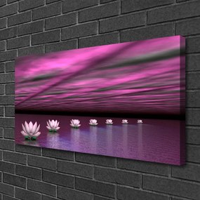 Obraz na plátně Květiny Voda Rostlina Příroda 120x60 cm