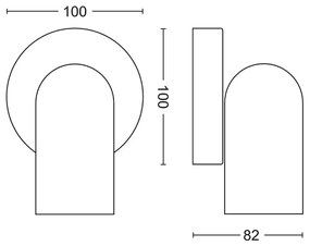 Philips 50581/31/PN - Bodové svítidlo MYLIVING PONGEE 1xGU10/5,5W/230V