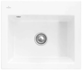 Villeroy & Boch Subway 60 - Keramický dřez 60x51 cm, CeramicPlus, Stone White 330901RW